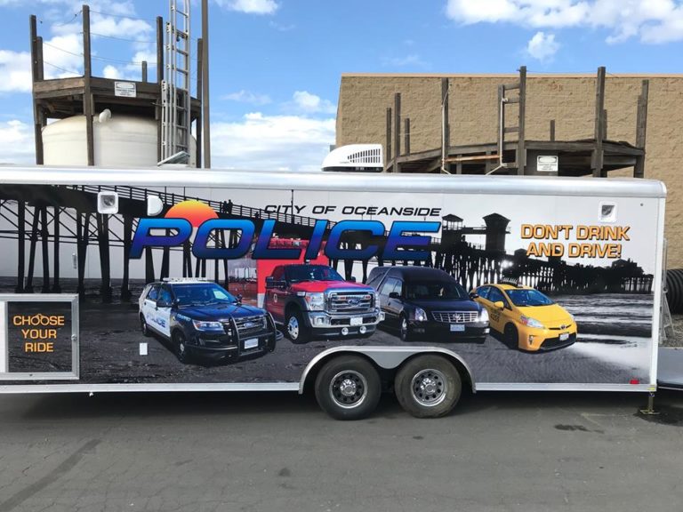 Wrapped Cargo Sport DUI Checkpoint Trailer Oceanside Police Department ...